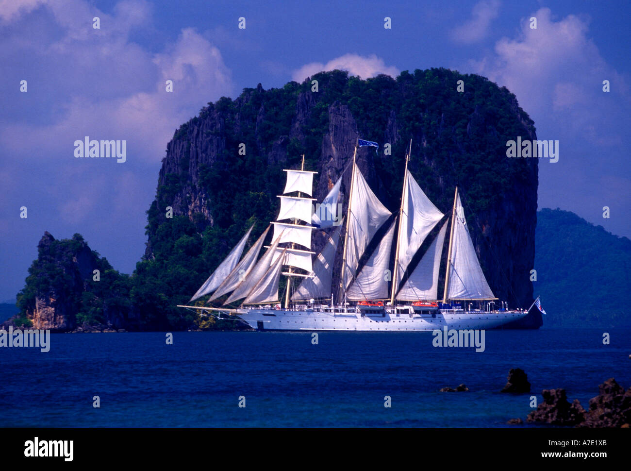 Star Flyer clipper ship, Star Flyer, clipper ship, Phang Nga Bay, Phang ...