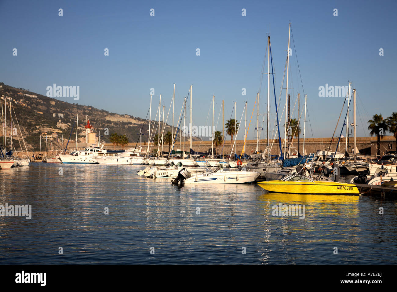 The Vieux Port at Menton Stock Photo - Alamy
