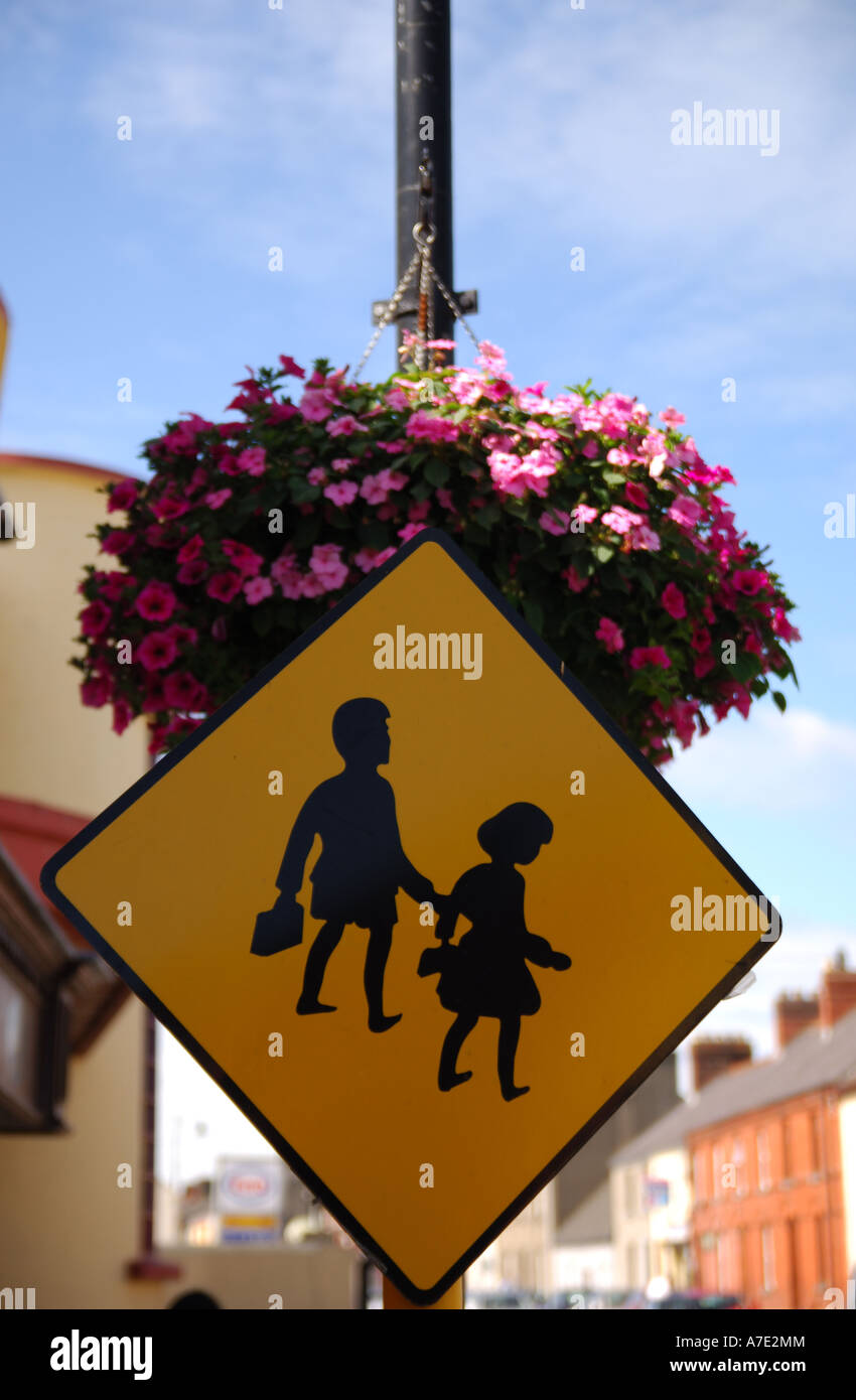 May 2006 Navan County Meath A sign warning motorists to be careful that ...