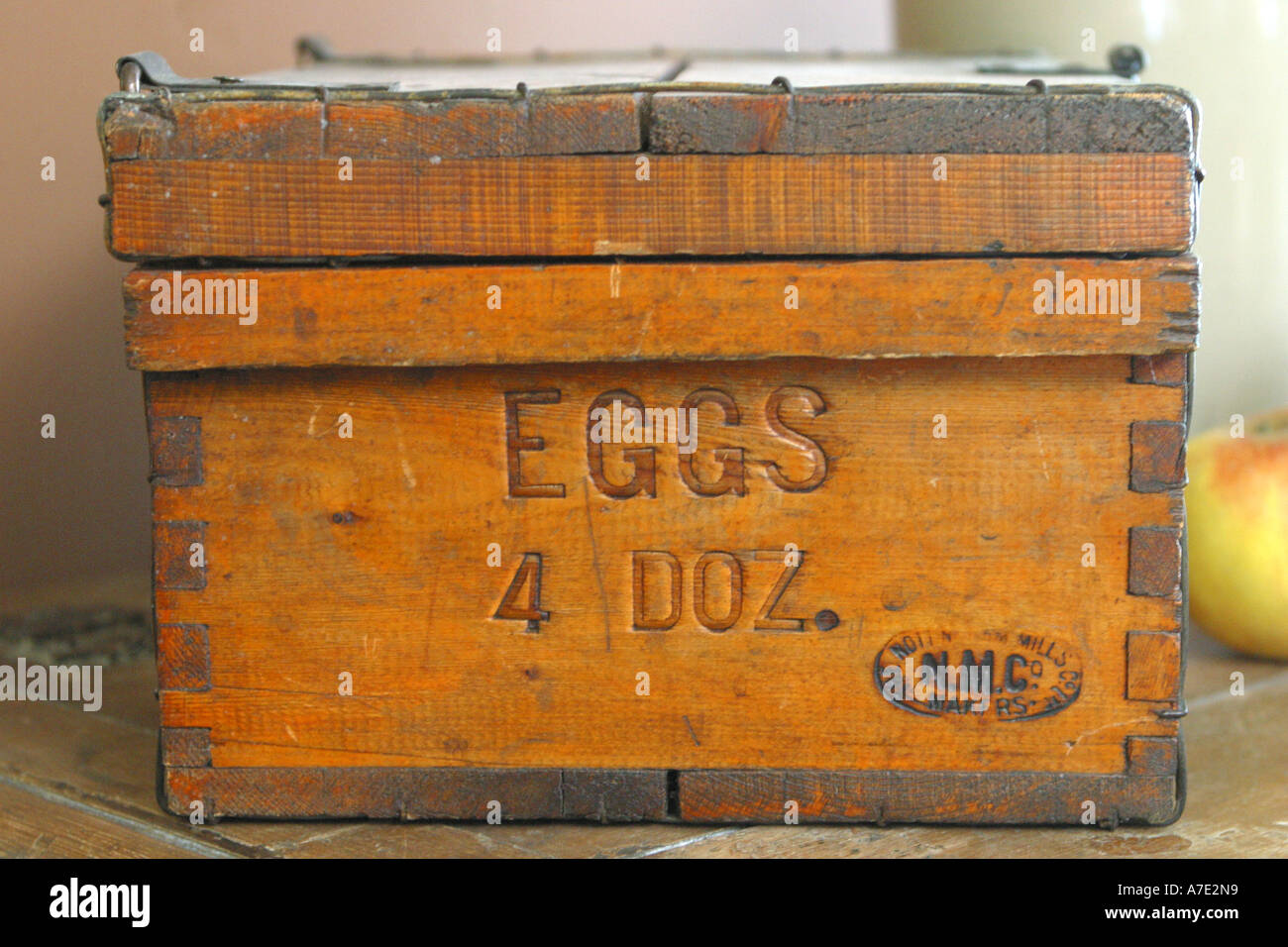 Old style egg box Stock Photo - Alamy