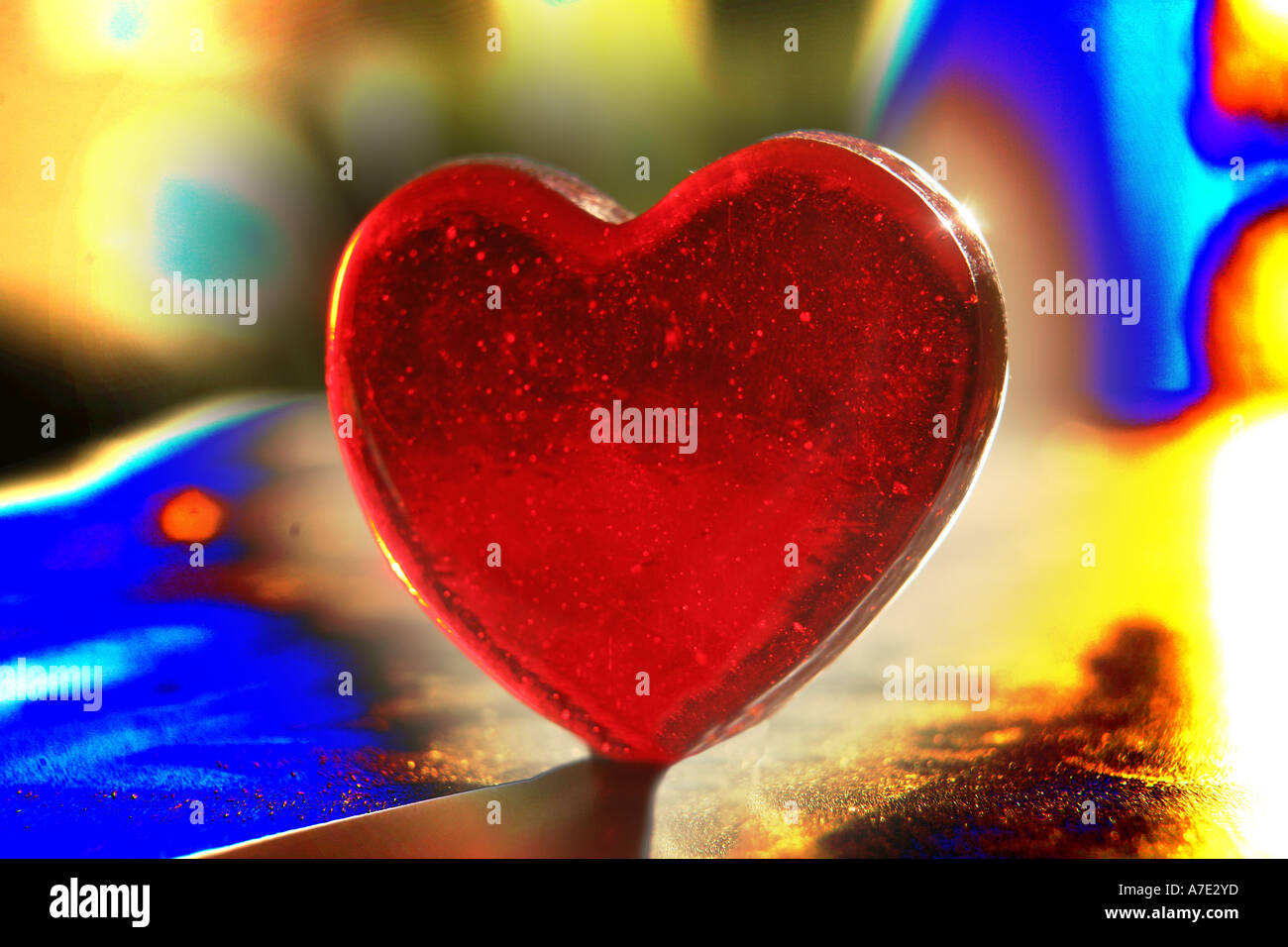 multi coloured heart Stock Photo - Alamy
