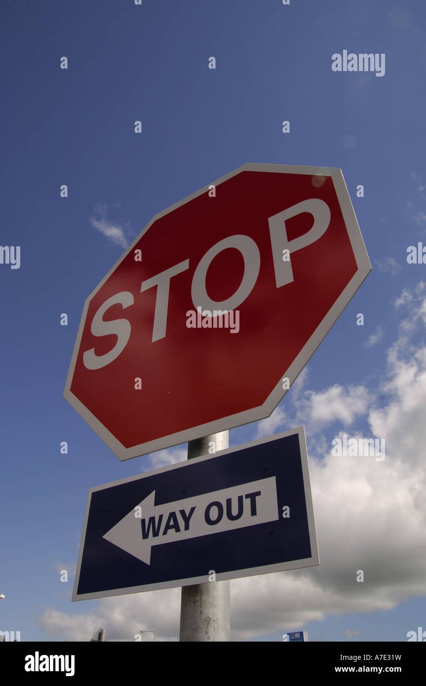 May 2006 Navan County Meath A stop warning sign at Navan County Meath ...