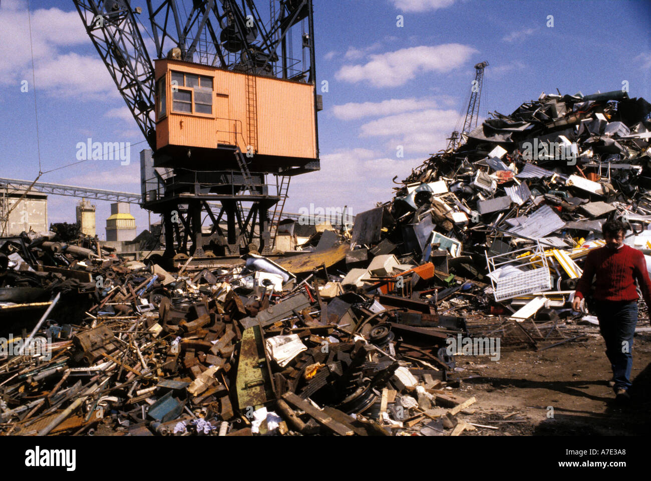 Scrap metal yard South of the Thames, London Stock Photo - Alamy