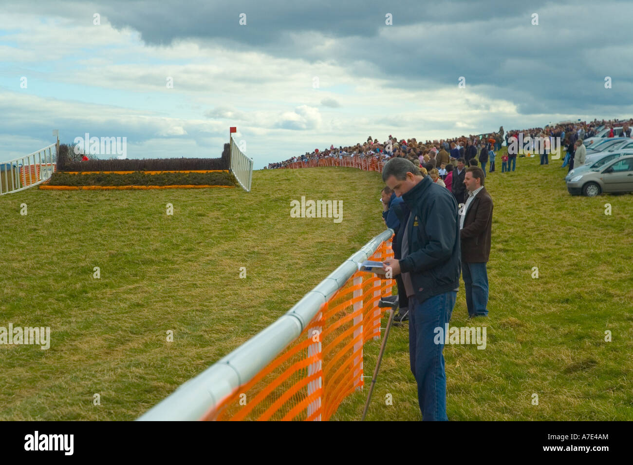 Point to Point racing at Tallanstown County Louth Ireland Punters enjoy ...