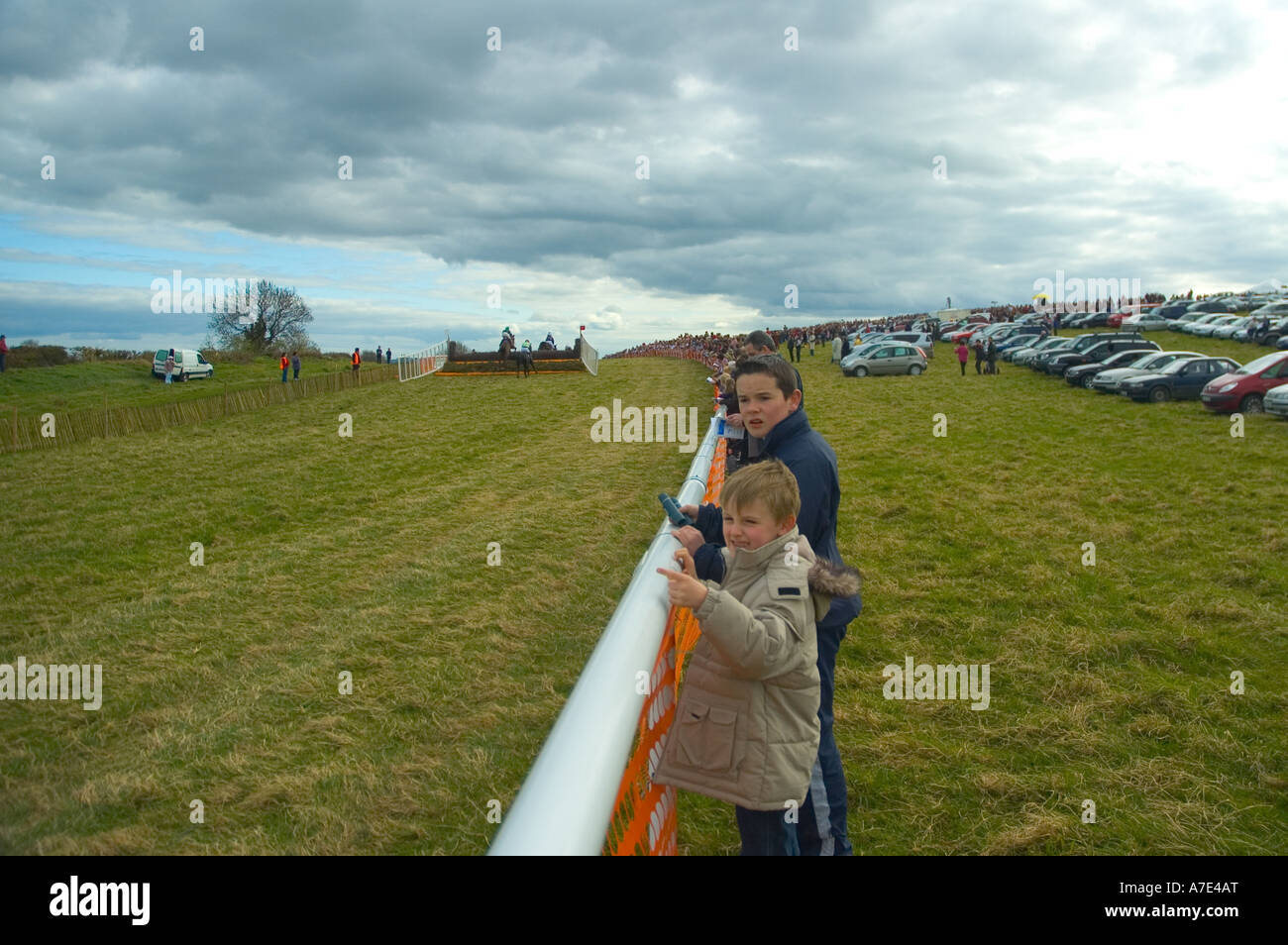 Point to Point racing at Tallanstown County Louth Ireland Punters enjoy ...
