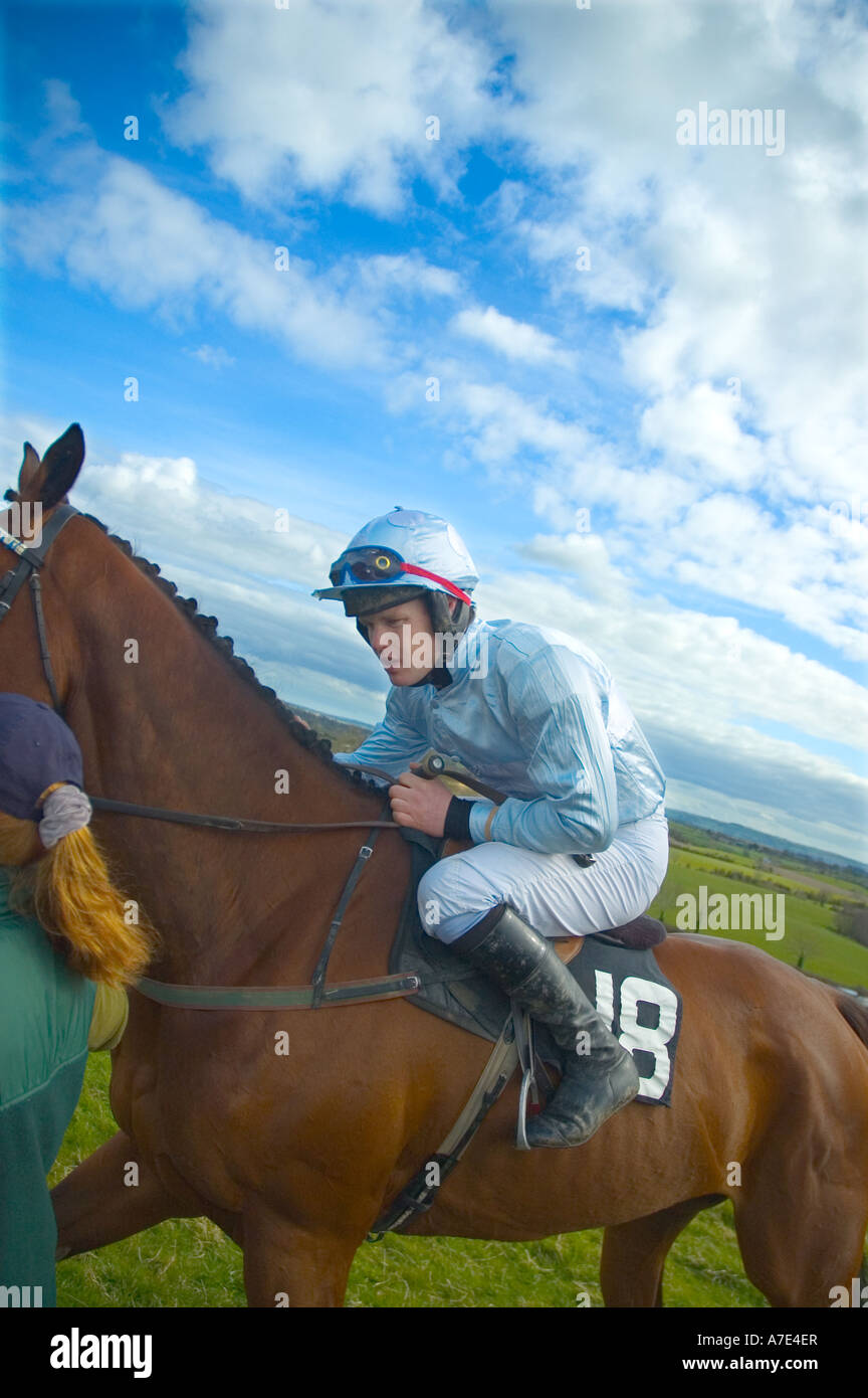 Point to Point racing at Tallanstown County Louth Ireland A jockey ...