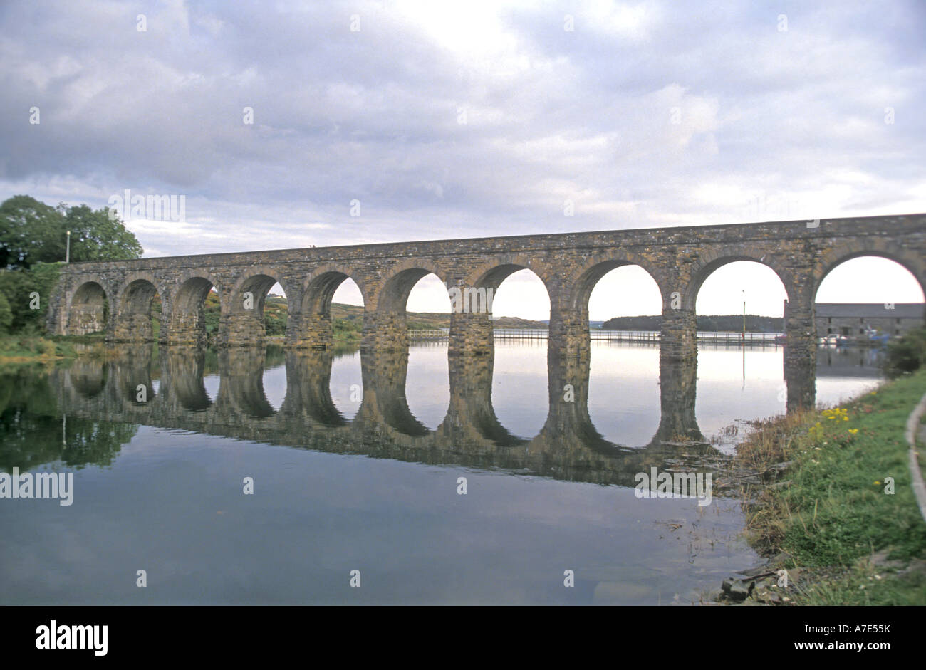 Europe Ireland Cork Ballydehob stone Arch Bridge Stock Photo - Alamy