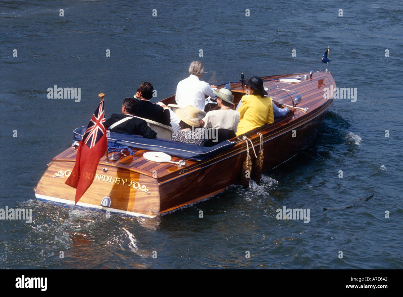 Classic motor launch boat hi-res stock photography and images - Alamy