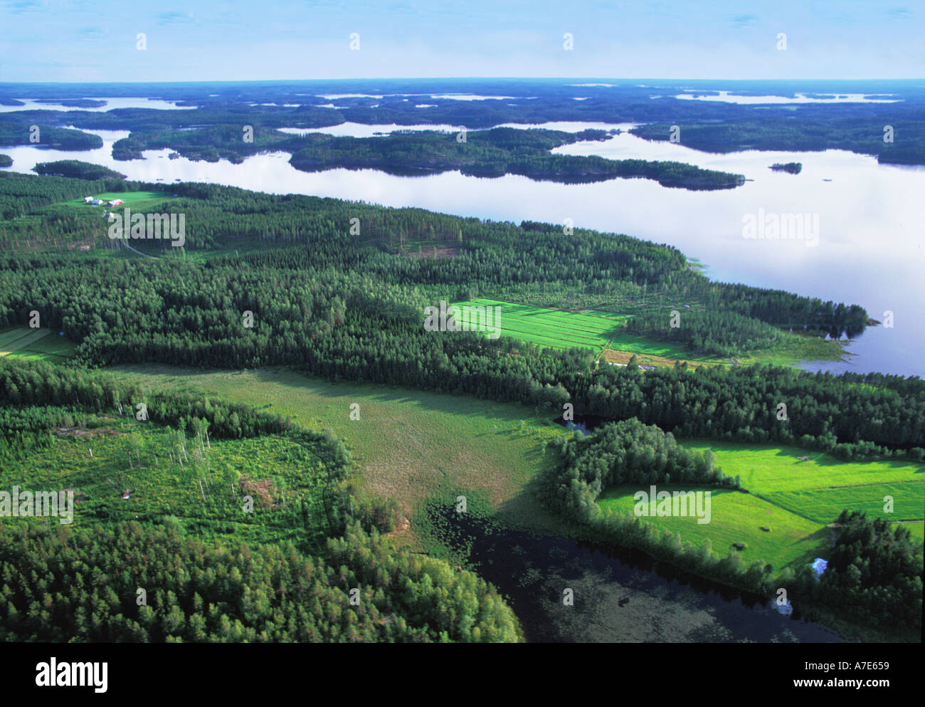 FINLAND SAIMAA LAKELANDS SAVONLINNA LAKE SAIMAA LARGEST LAKE SYSTEM IN ...