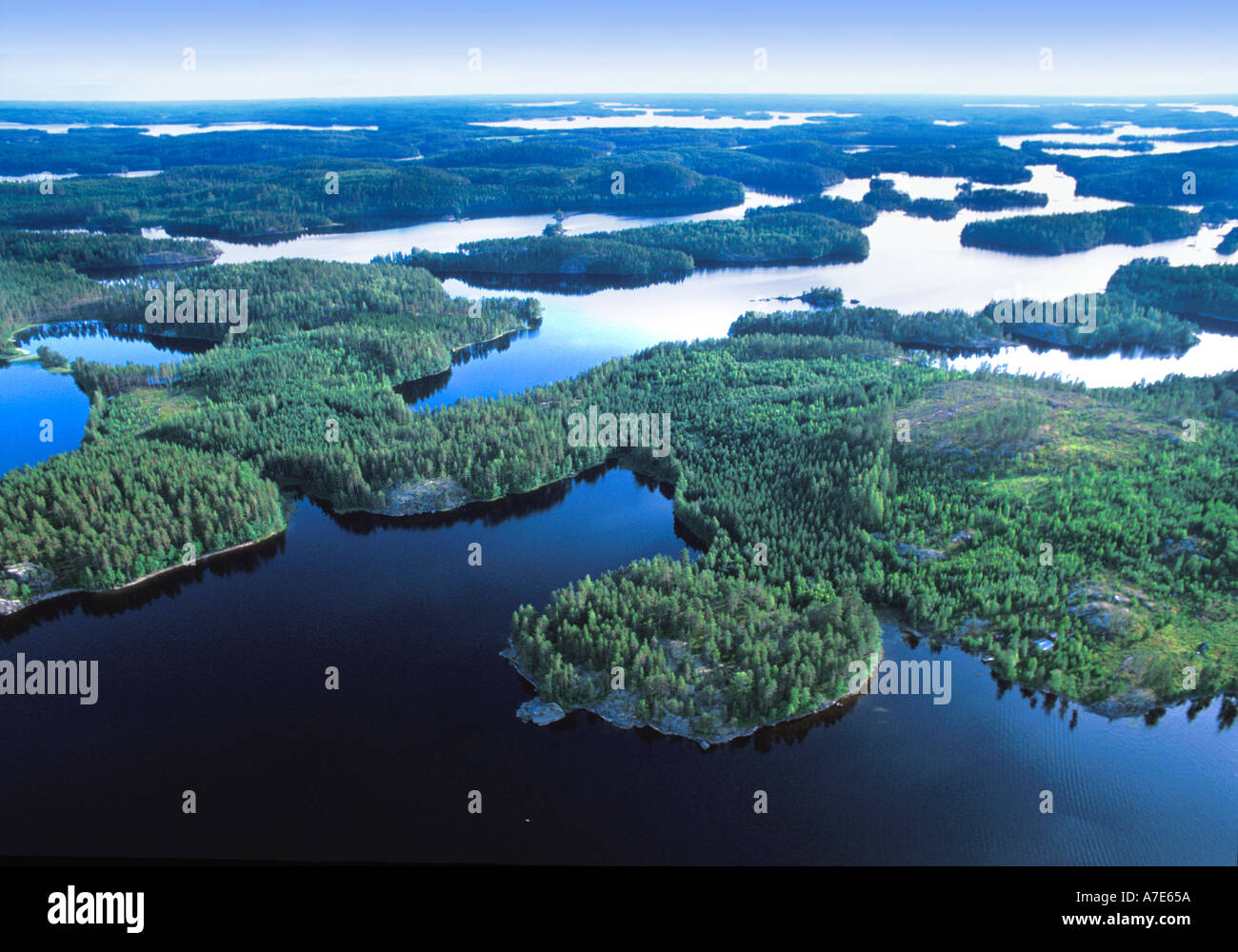 FINLAND SAIMAA LAKELANDS SAVONLINNA LAKE SAIMAA LARGEST LAKE SYSTEM IN ...