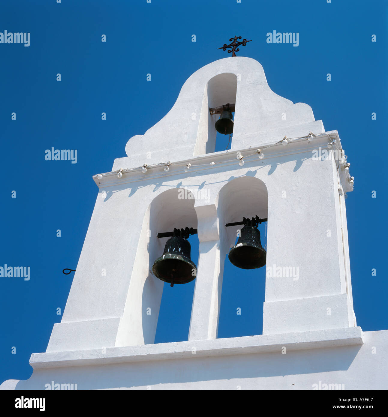 Greek islands tower bells hi-res stock photography and images - Alamy
