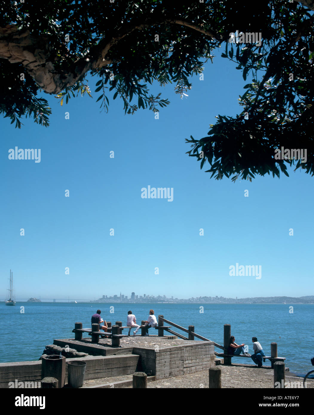 San francisco skyline from sausalito hi-res stock photography and ...