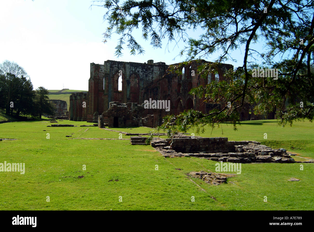 Red furness abbey sandstone hi-res stock photography and images - Alamy