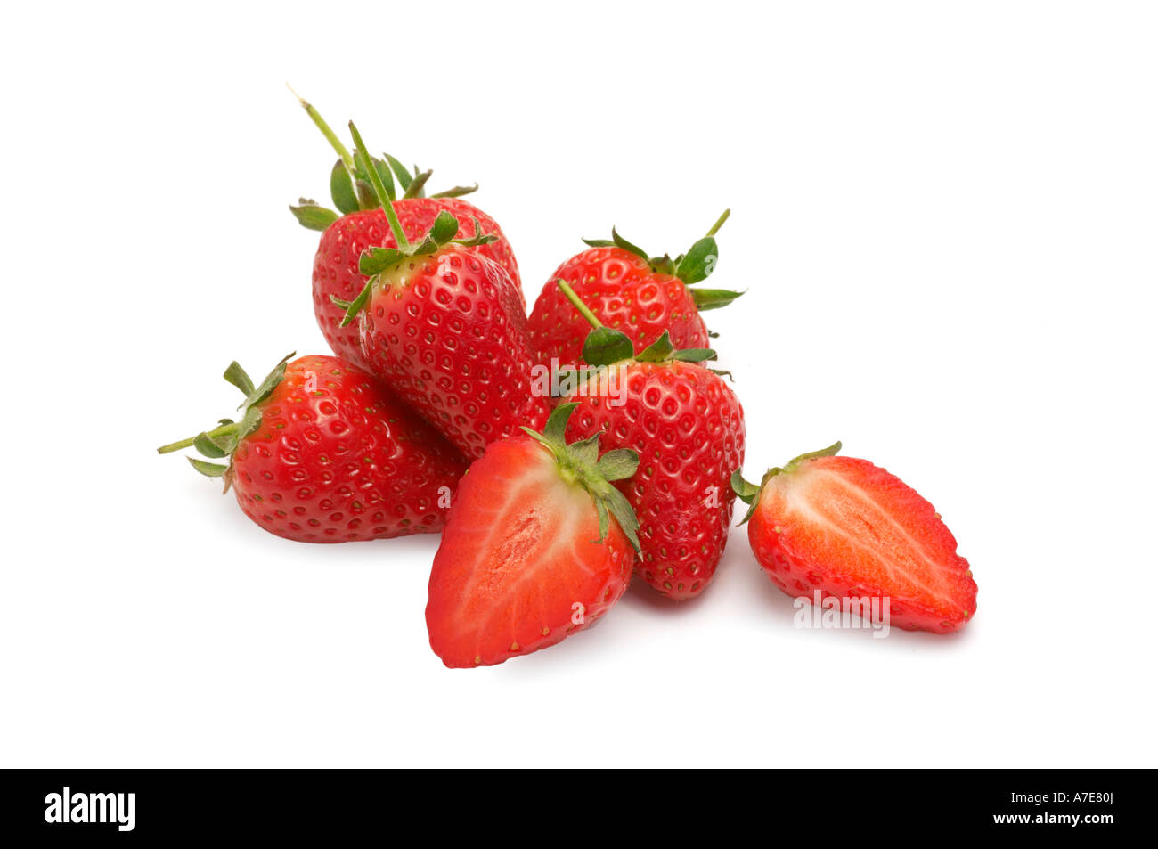 Group of strawberries Stock Photo - Alamy