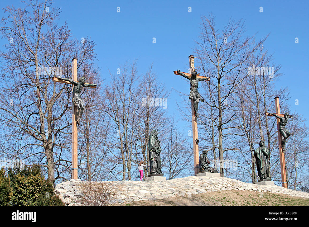 Kalvarienberg with crucifixion group hi-res stock photography and ...