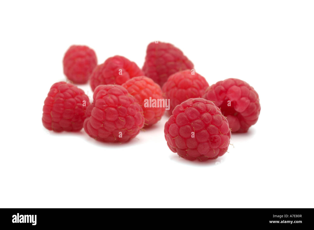 Group of raspberries Stock Photo - Alamy