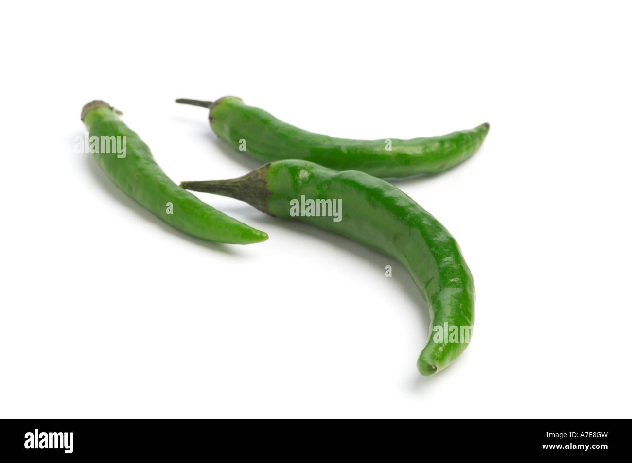 Three Green Finger Chillies Stock Photo - Alamy Three Green Finger Chillies Stock Photo - Alamy