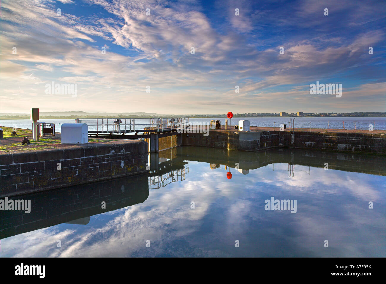 Once a thriving industrial port, the main basin at Lydney Dock is now ...