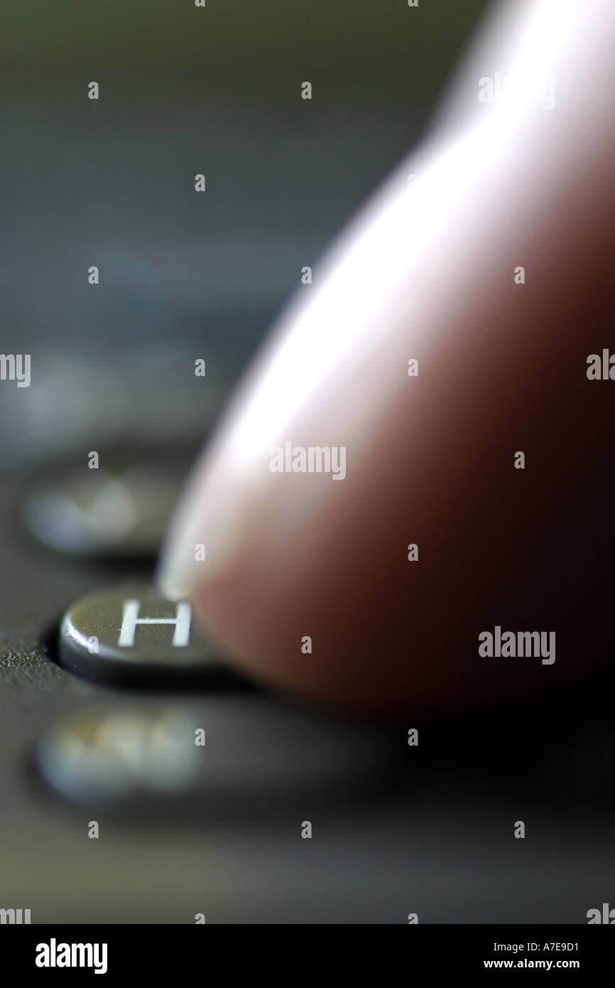 Button h hi-res stock photography and images - Alamy