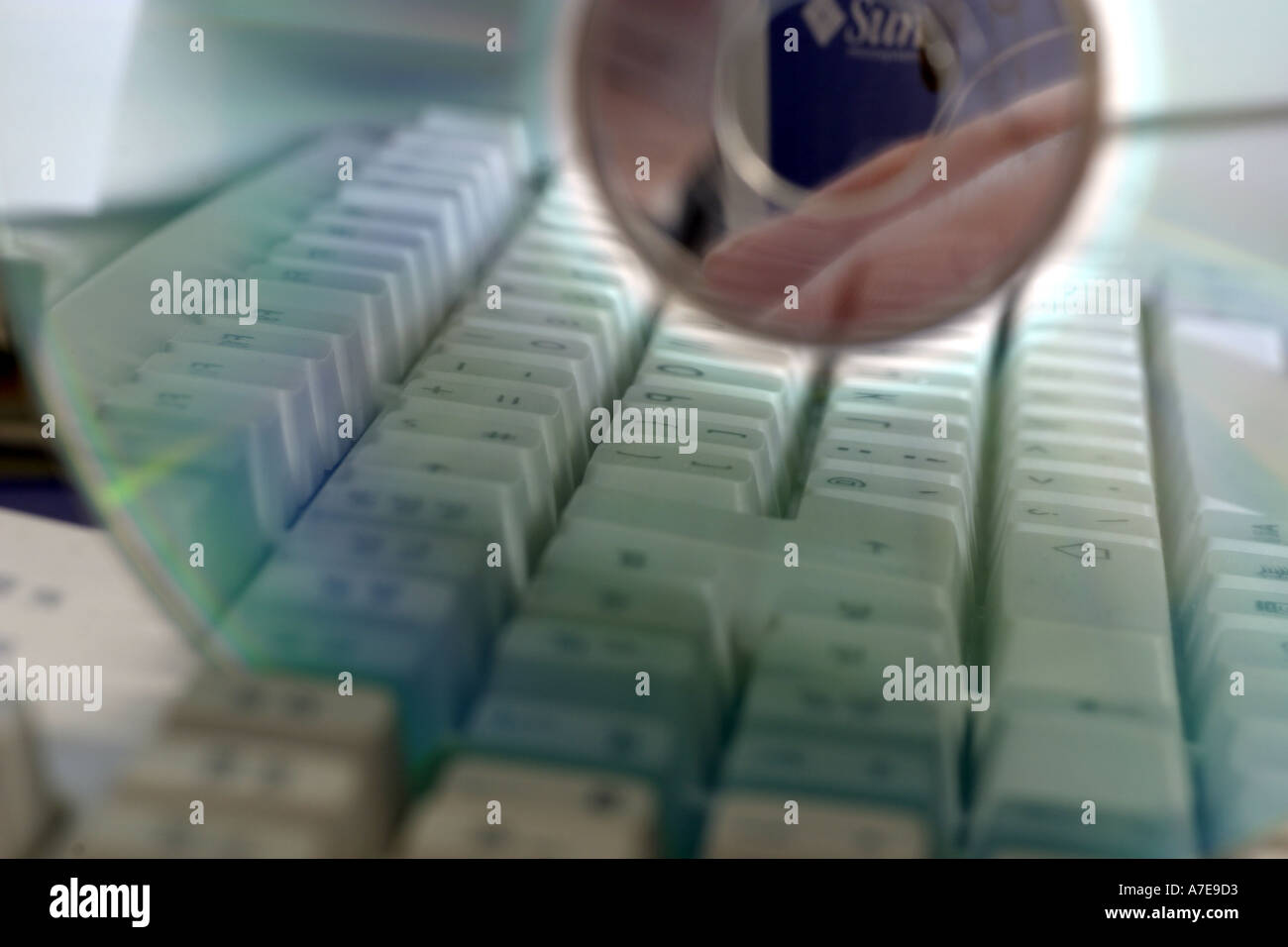 Data Entry on a Compact Disk Stock Photo - Alamy