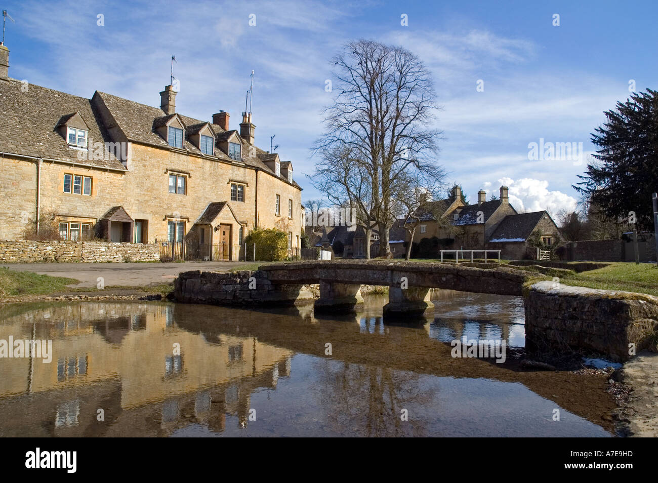 LOWER SLAUGHTER - RIVER EYE Stock Photo - Alamy