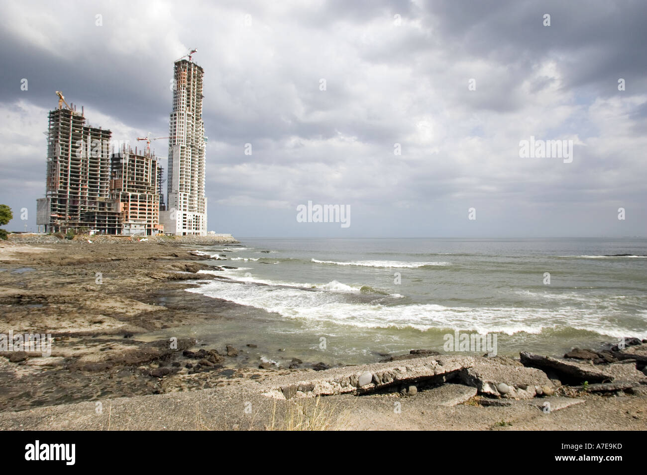 Panama City construction Stock Photo - Alamy