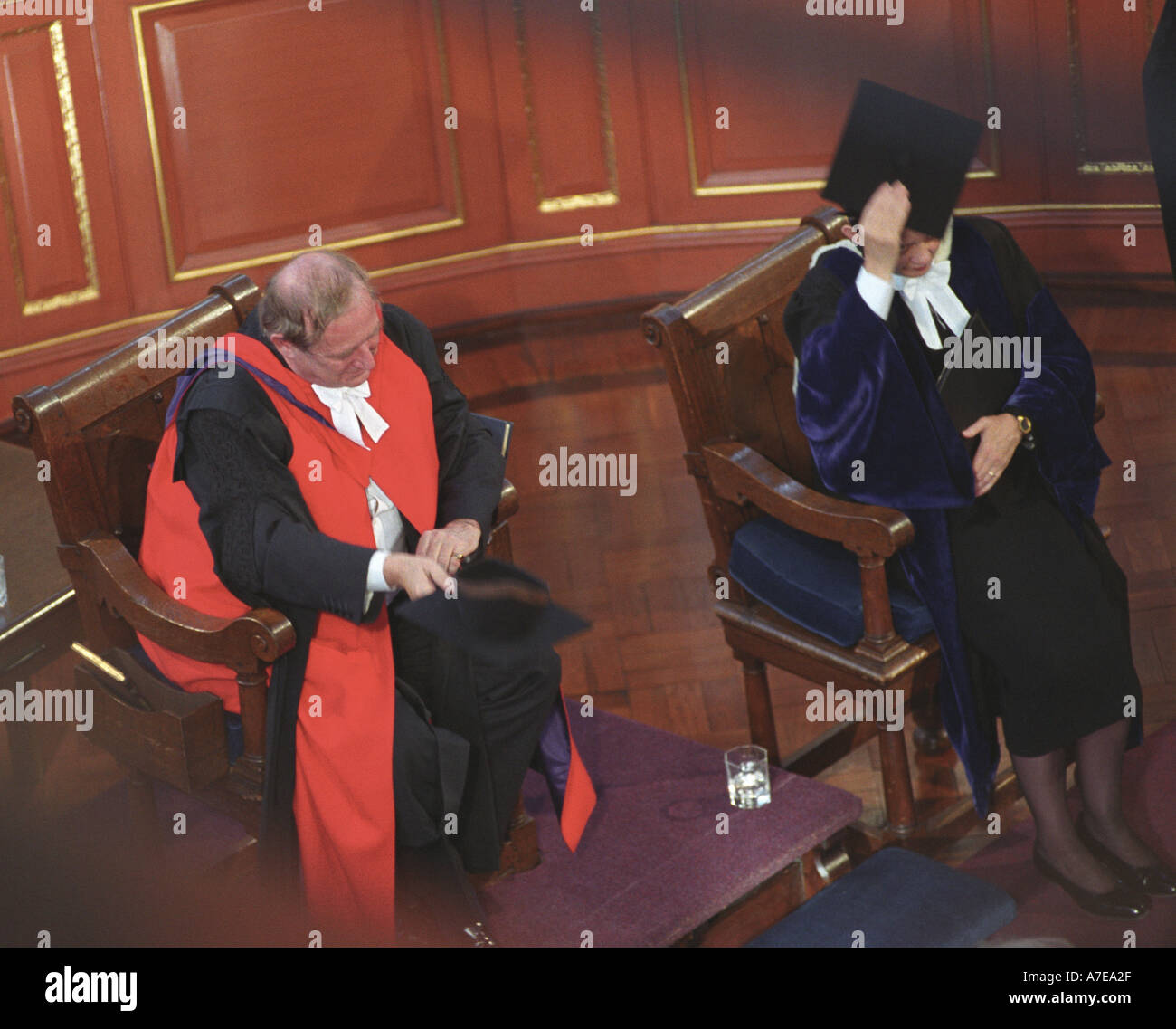Graduation Ceremony Inside the Sheldonian Theatre Oxford University ...