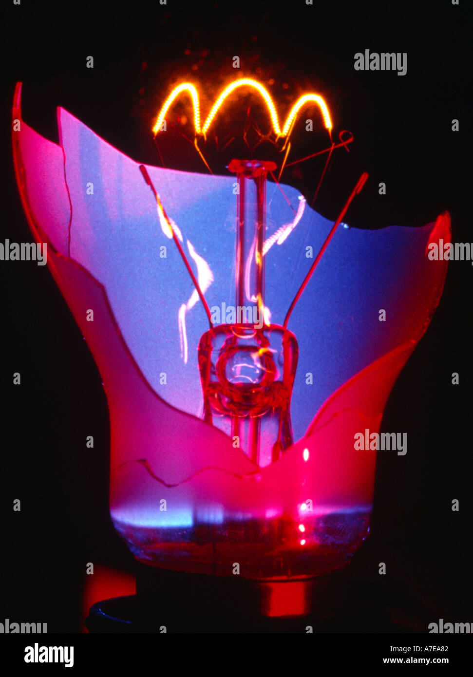 Broken filament of a light bulb hi-res stock photography and images - Alamy