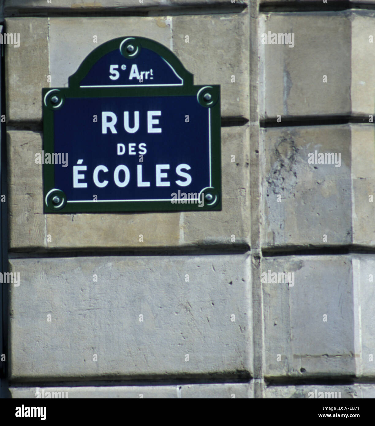 Rue des Ecoles Paris Stock Photo - Alamy