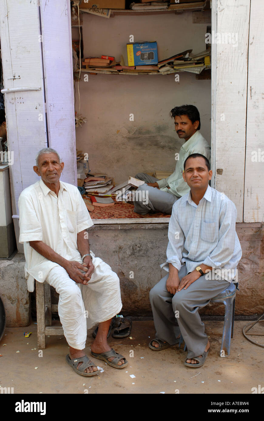 3 Men in Nawalgarh Rajasthan India Stock Photo - Alamy