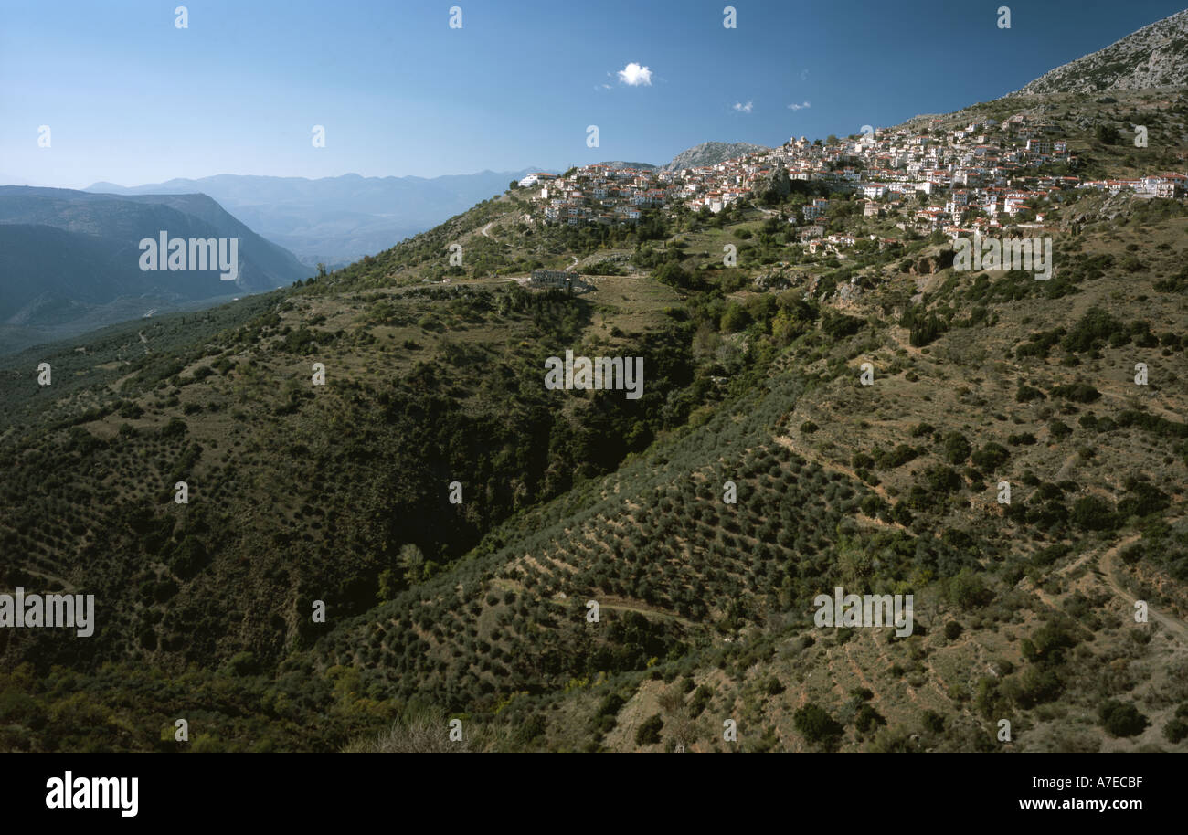 Greece delphi village hi-res stock photography and images - Alamy