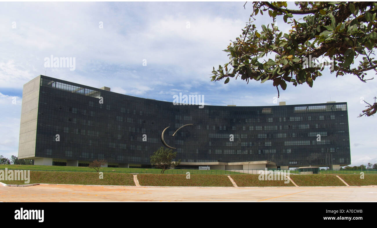 Beautiful design project of oscar niemeyer with trees clouds hi-res ...