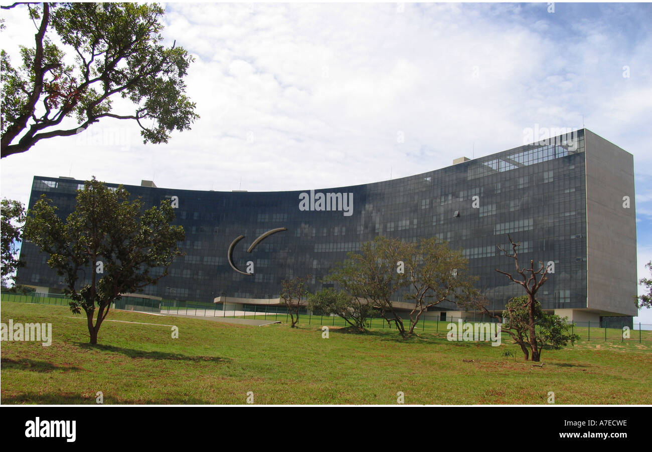 Beautiful design project of oscar niemeyer with trees clouds hi-res ...
