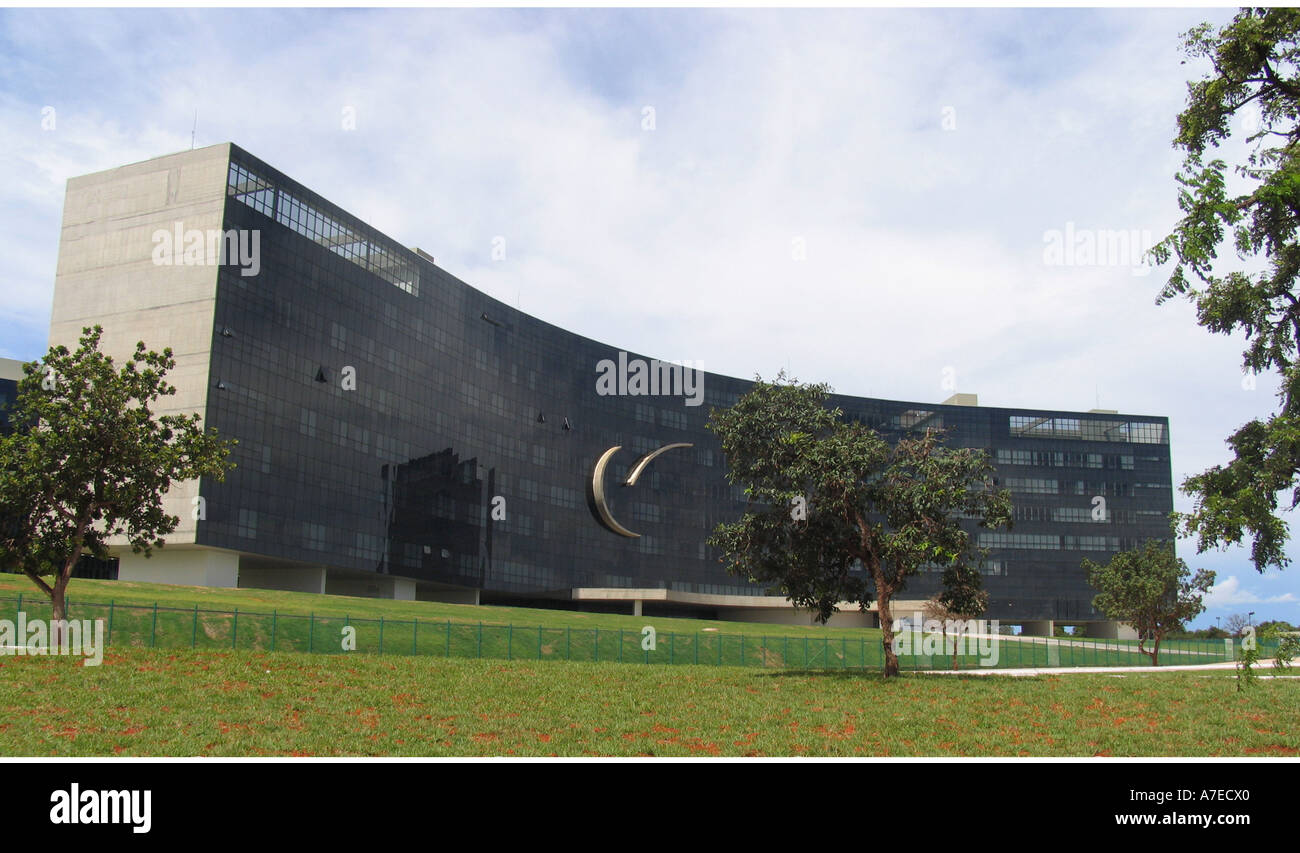 Beautiful design project of oscar niemeyer with trees clouds hi-res ...