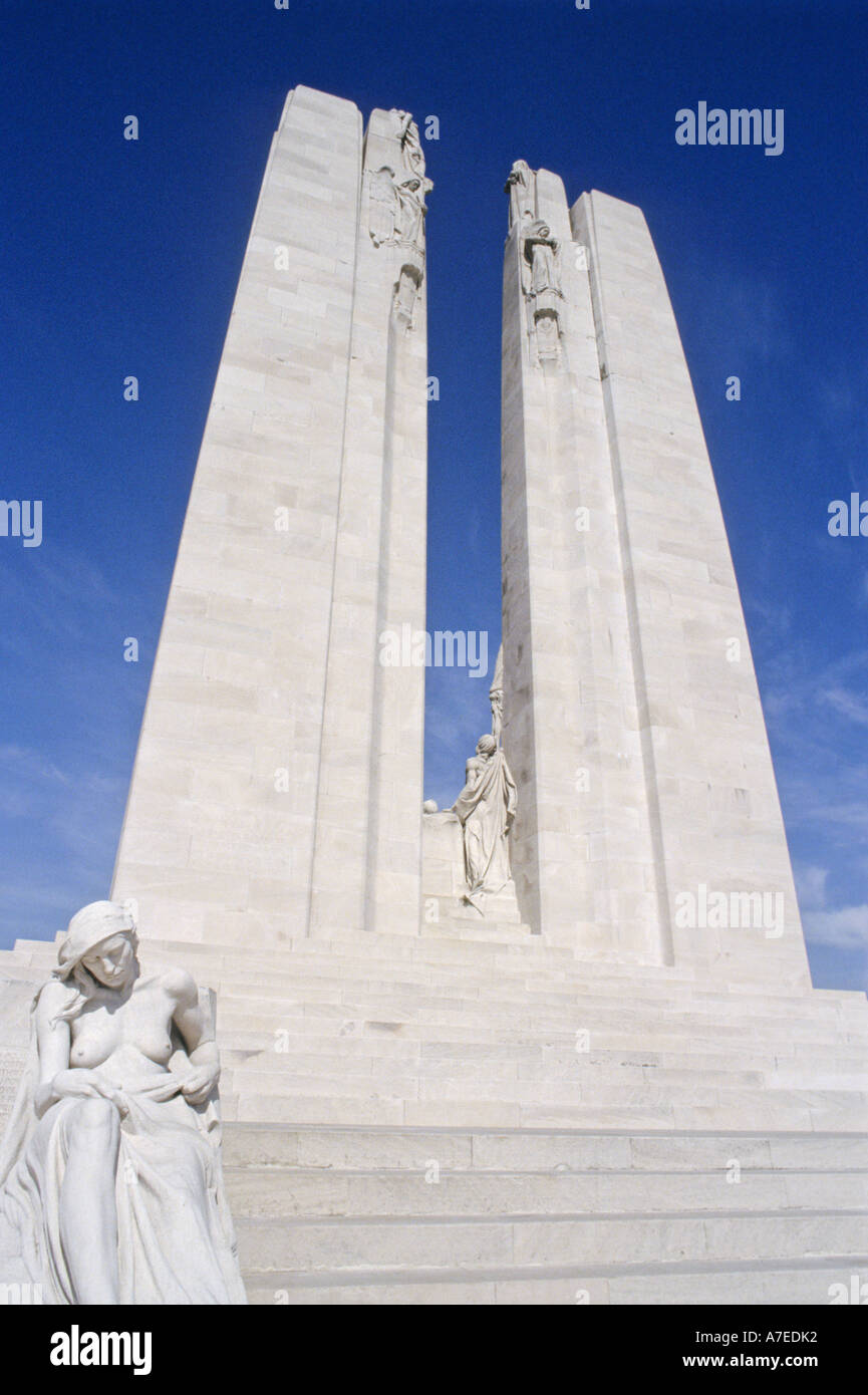 Canadian war memorial at Vimy Ridge, Arras, France Stock Photo - Alamy