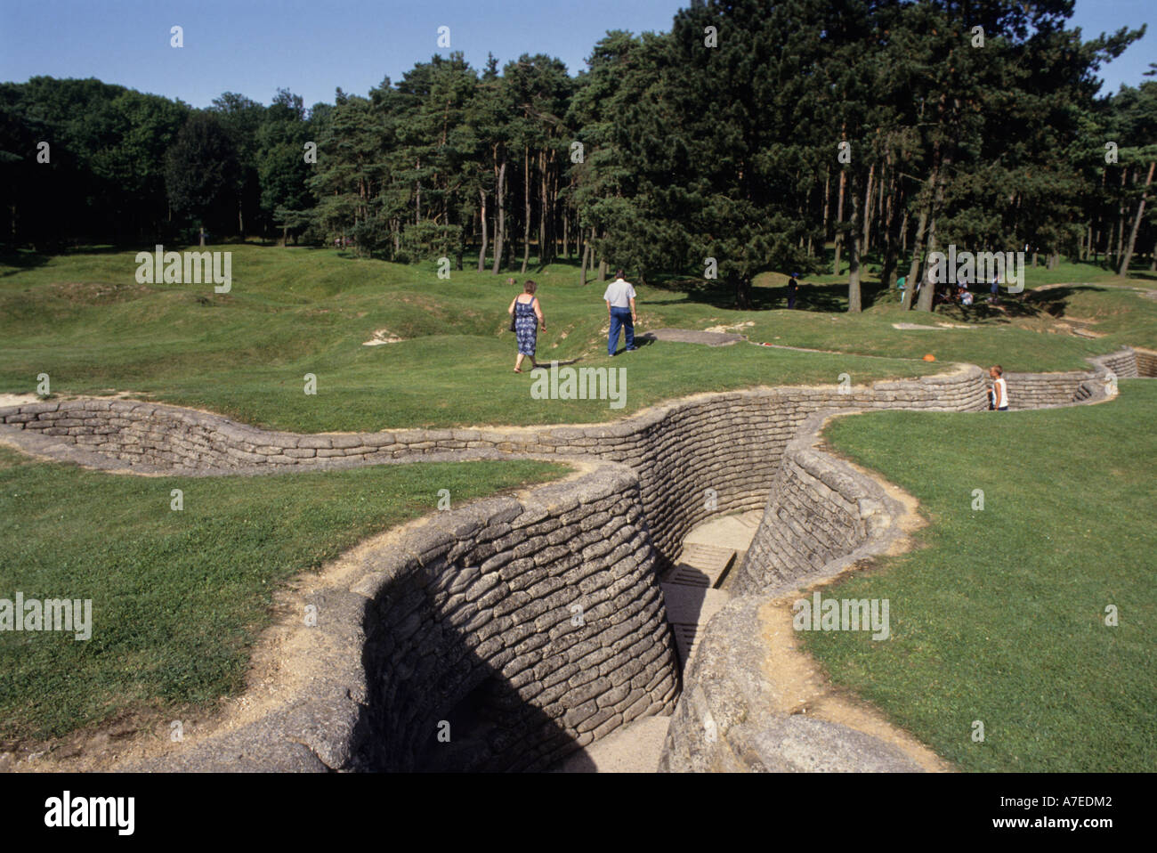 Reconstructed trenches at Vimy Ridge Stock Photo - Alamy
