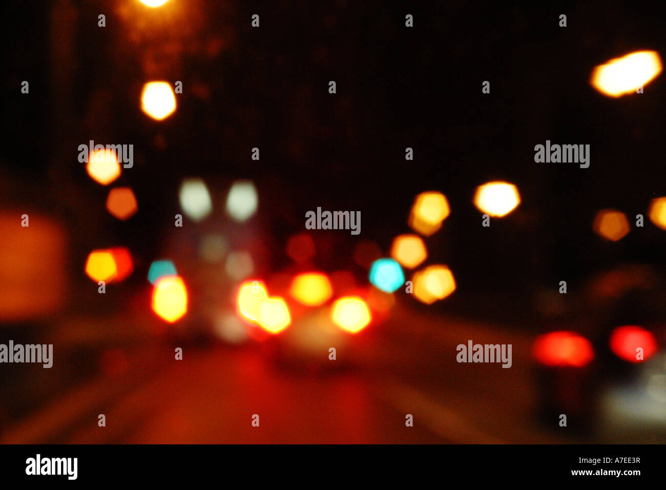 Soft focus traffic lights Stock Photo - Alamy