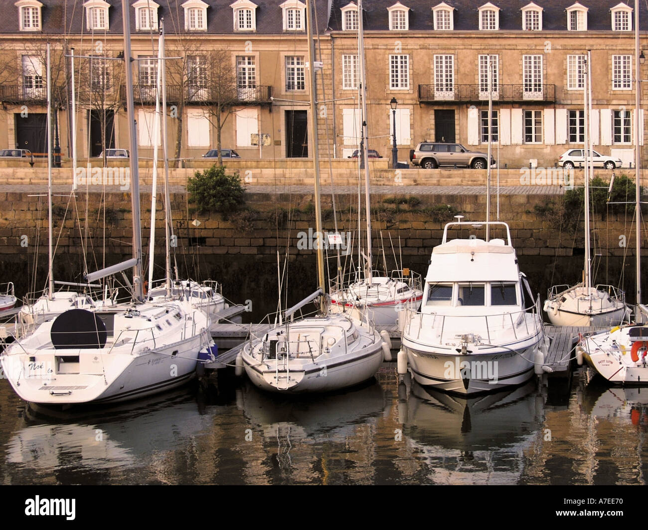france brittany morbihan lorient harbour Stock Photo - Alamy