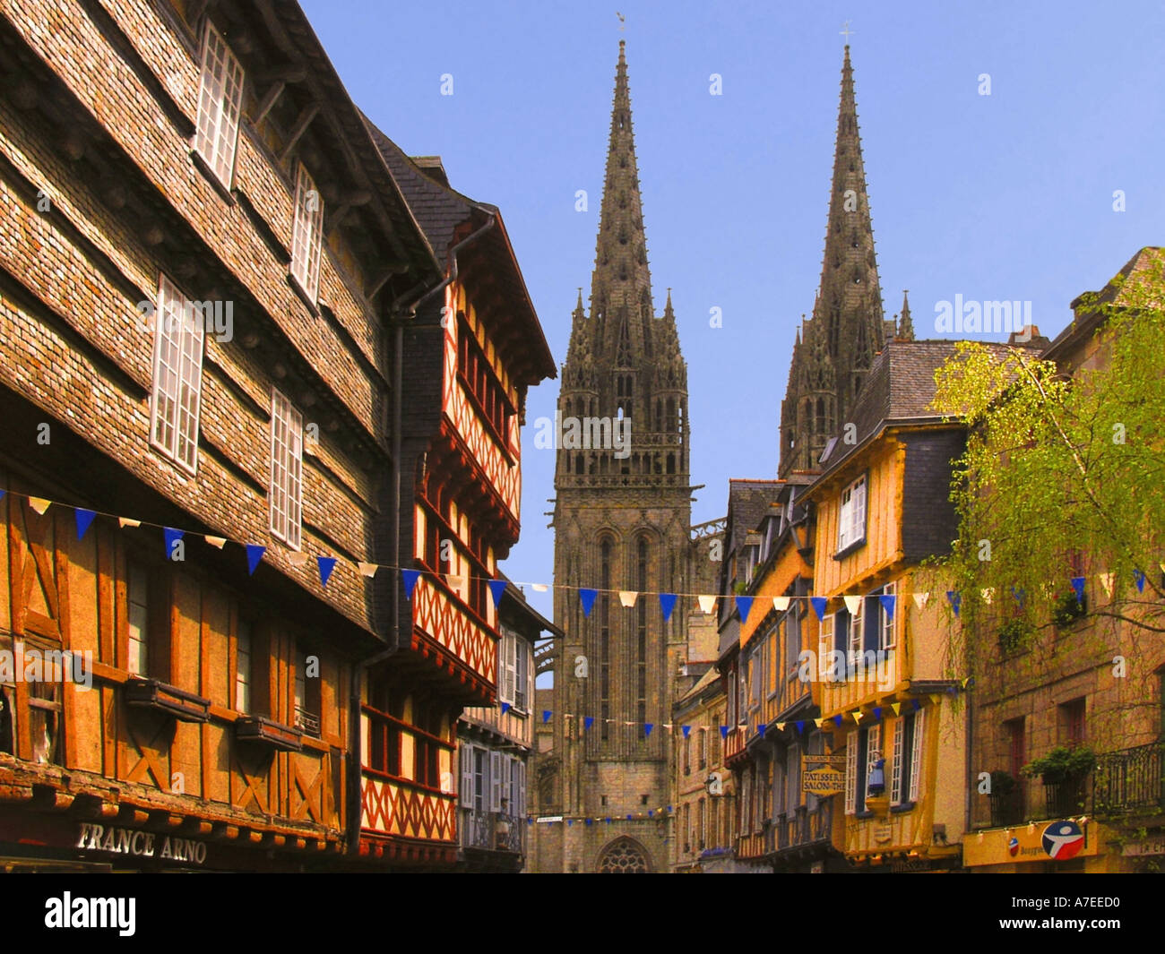 france brittany finistere quimper Stock Photo - Alamy