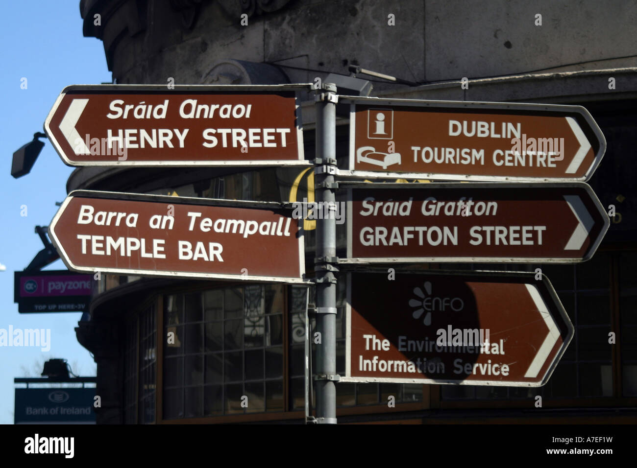 Dublin street sign Ireland Stock Photo - Alamy