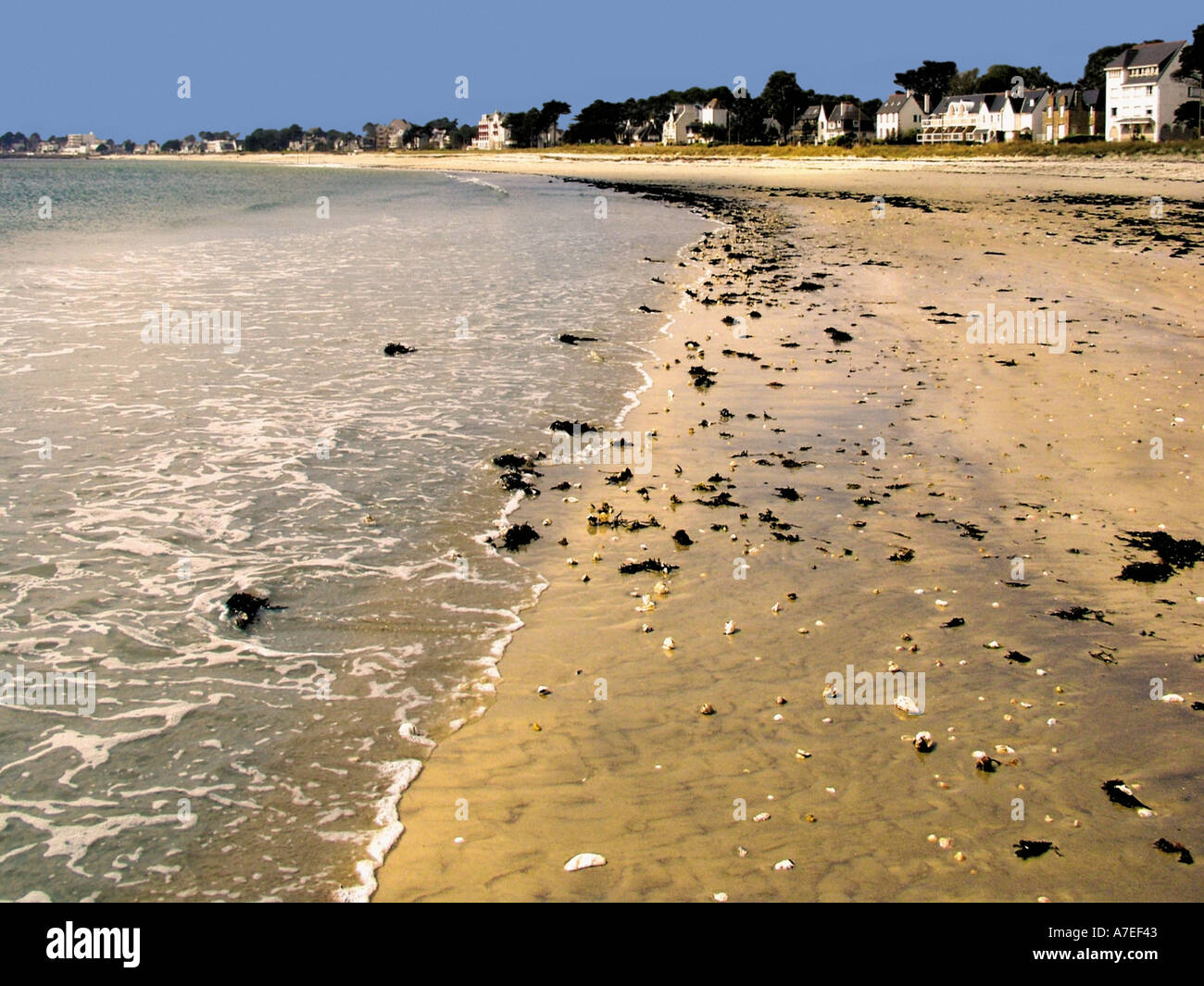 france brittany morbihan beach near carnac Stock Photo - Alamy
