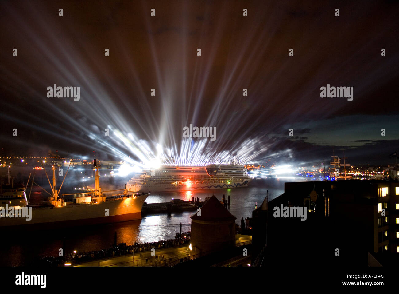 The ship naming ceremony of the cruise liner Aida Diva in Hamburg Stock ...