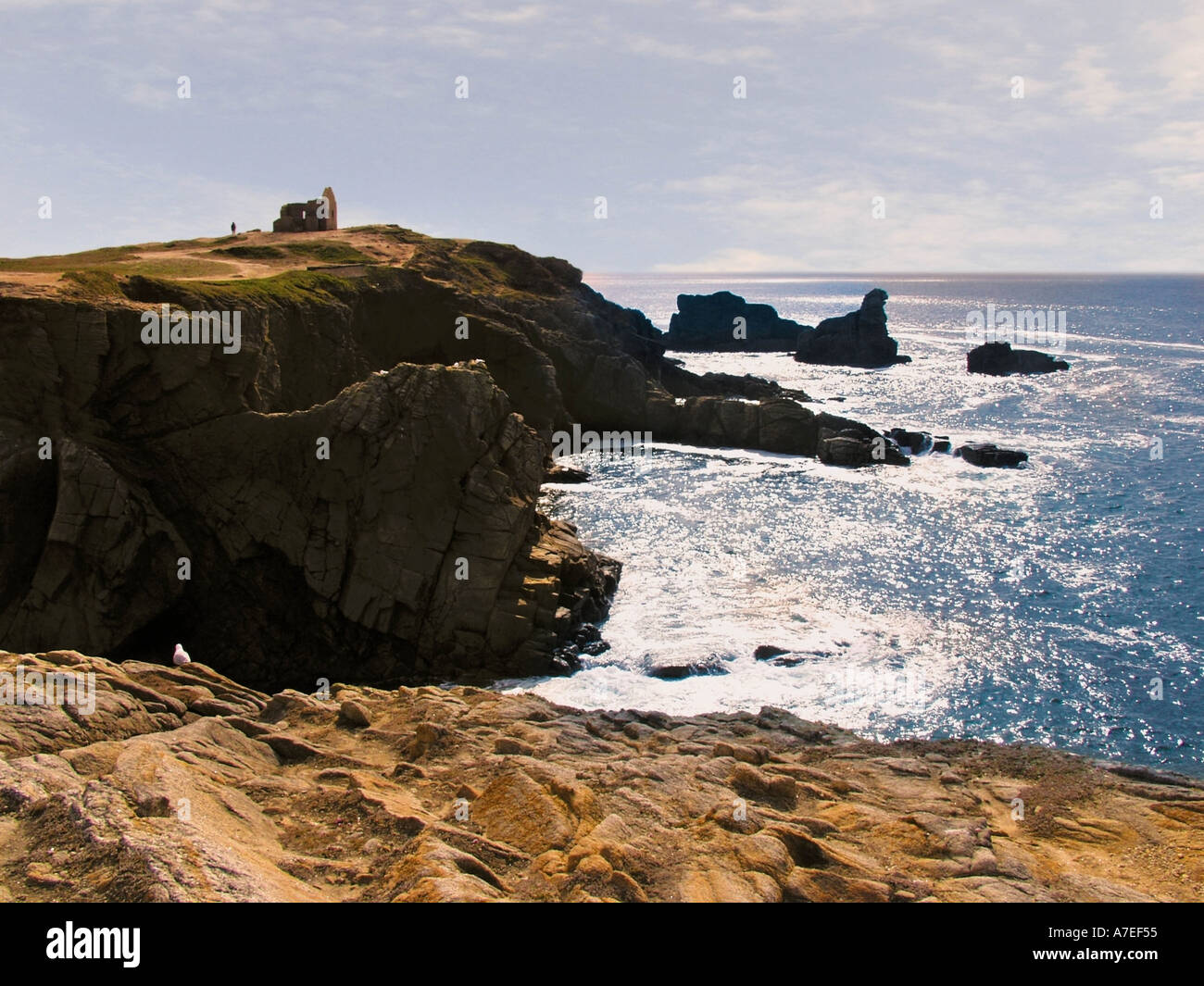 france brittany cote sauvage quiberon morbihan Stock Photo - Alamy