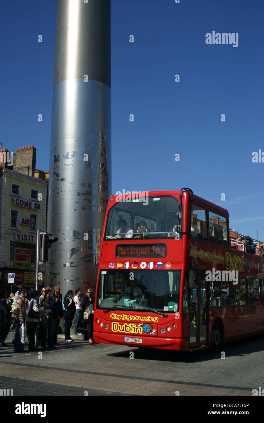 Dublin tourism tourist bus tour hi-res stock photography and images - Alamy
