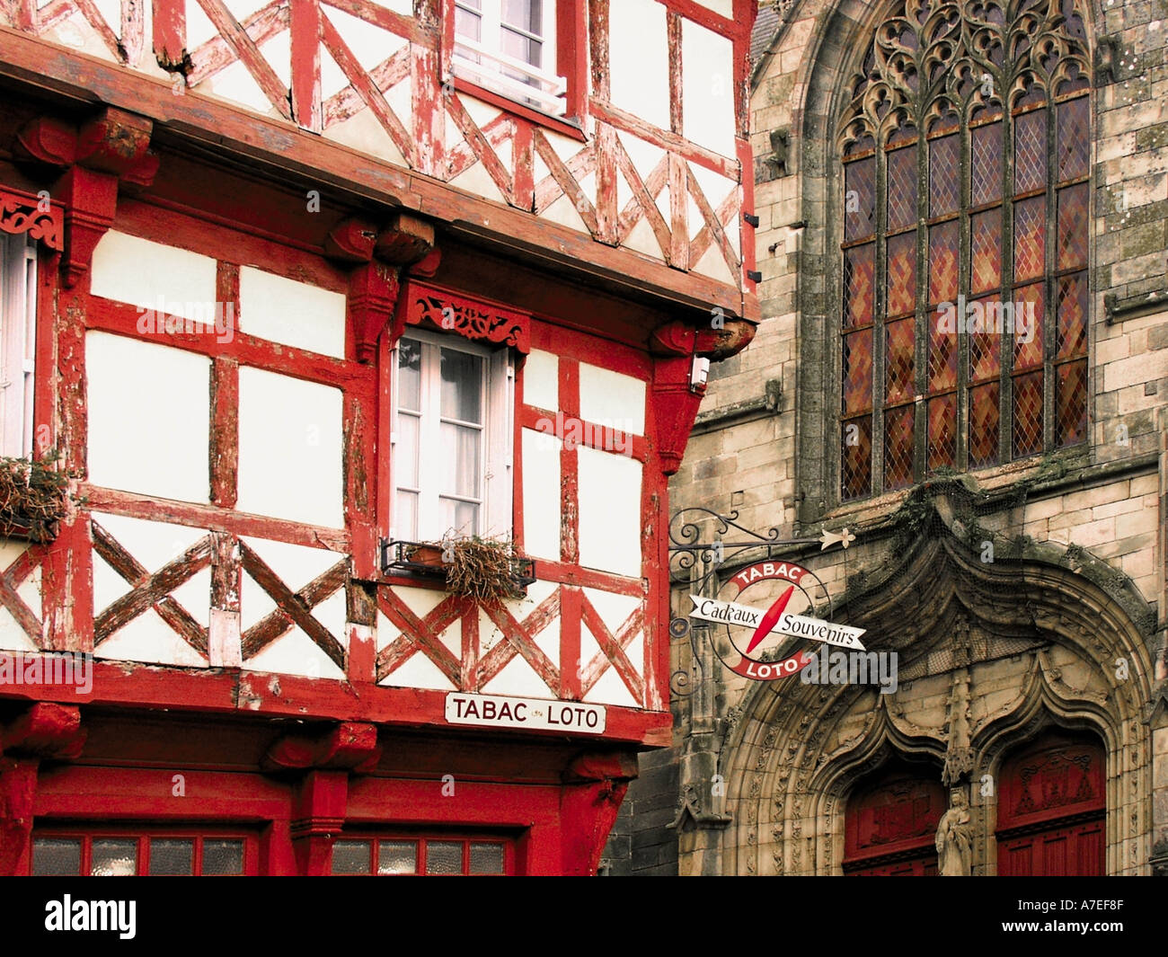 france brittany josselin david martyn hughes Stock Photo - Alamy