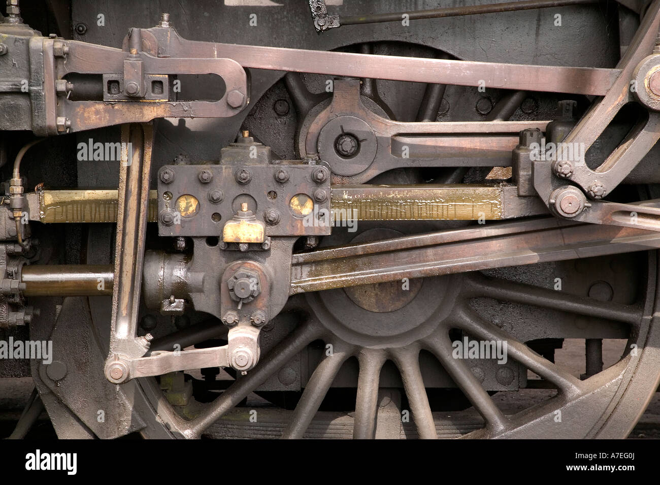 Wheel of a steam locomotive hi-res stock photography and images - Alamy