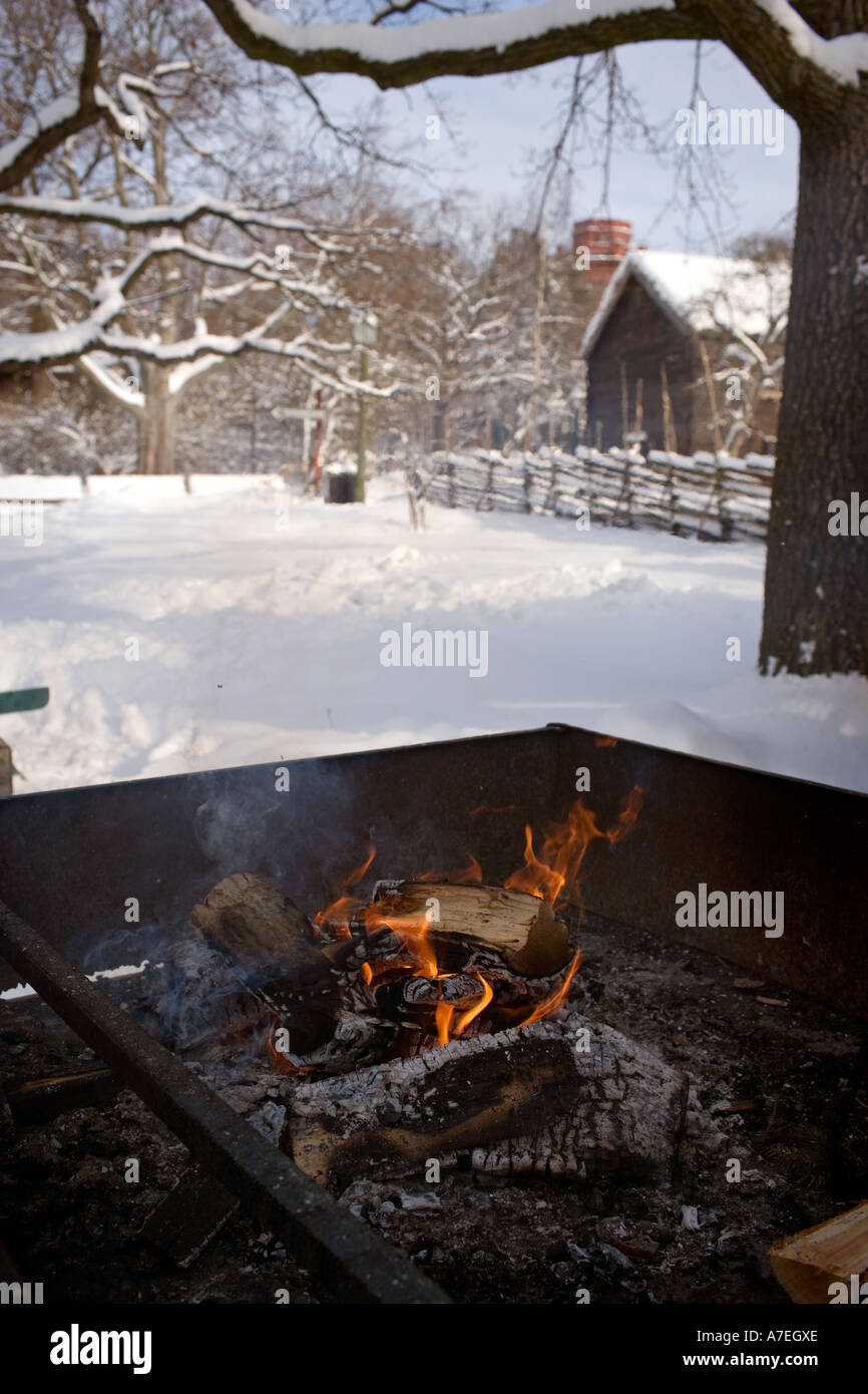 Stockholm skansen snow hi-res stock photography and images - Alamy