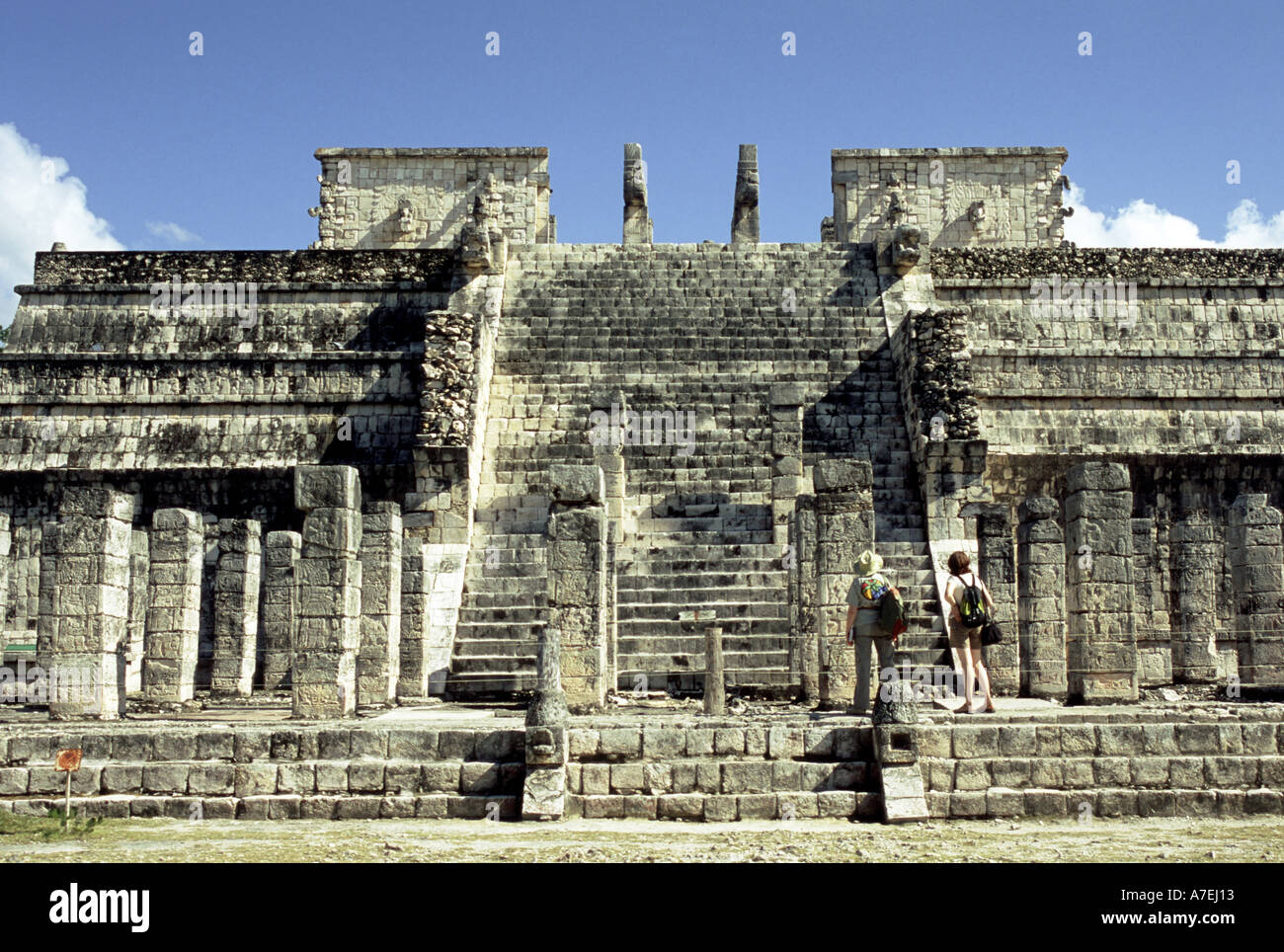 North America, Mexico, Yucatan, Chichen Itza. temple of Chac-mool Stock Photo - Alamy