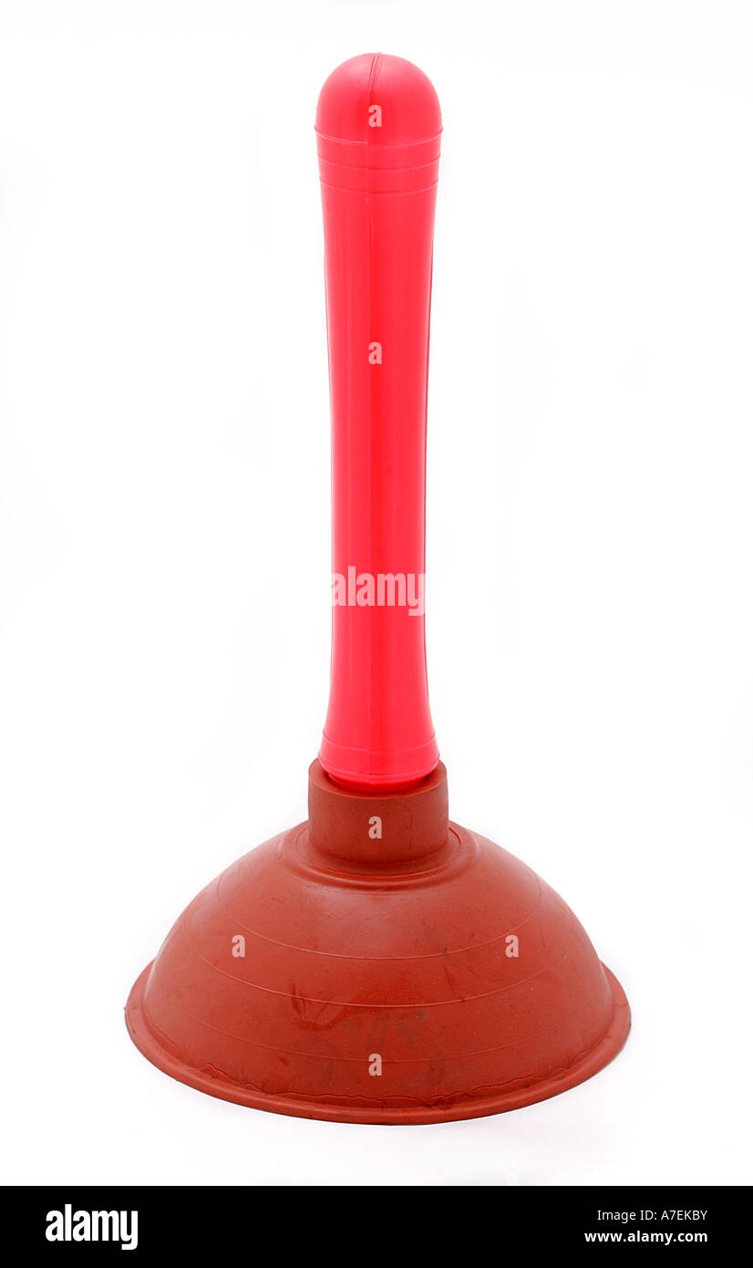 plunger tool unplug clean Stock Photo - Alamy