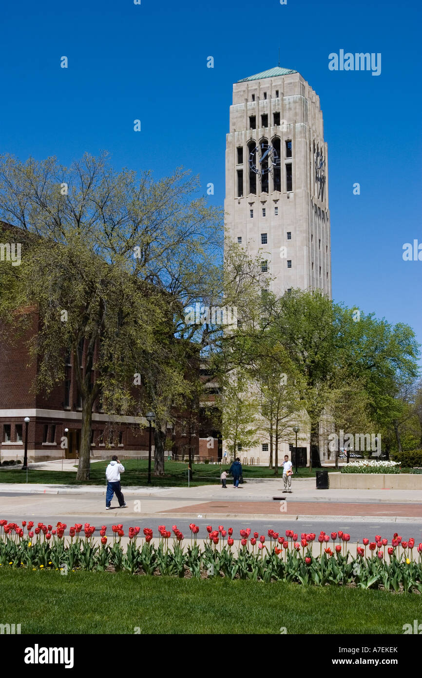 Burton Memorial Tower on campus of the University of Michigan in Ann ...